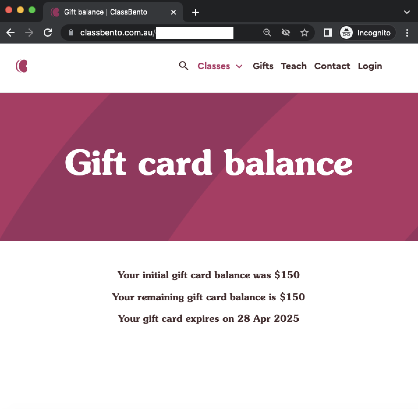 How can I check the remaining balance on my gift card? – ClassBento